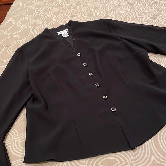 Draper’s & Damon’s | Tops | Nwt Drapers Damons Top Polyester Rhinestone ...